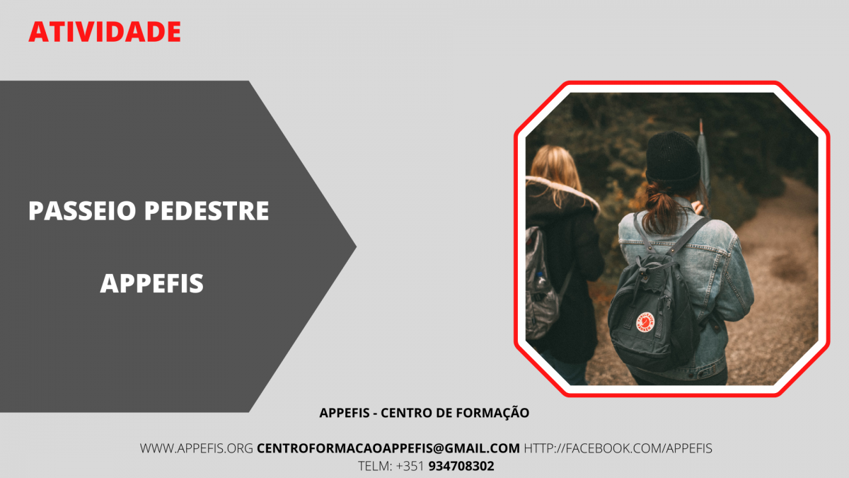 Atividade: Passeio Pedestre Appefis – appefis